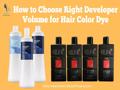 How to Choose Right Developer Volume for Hair Color Dye?