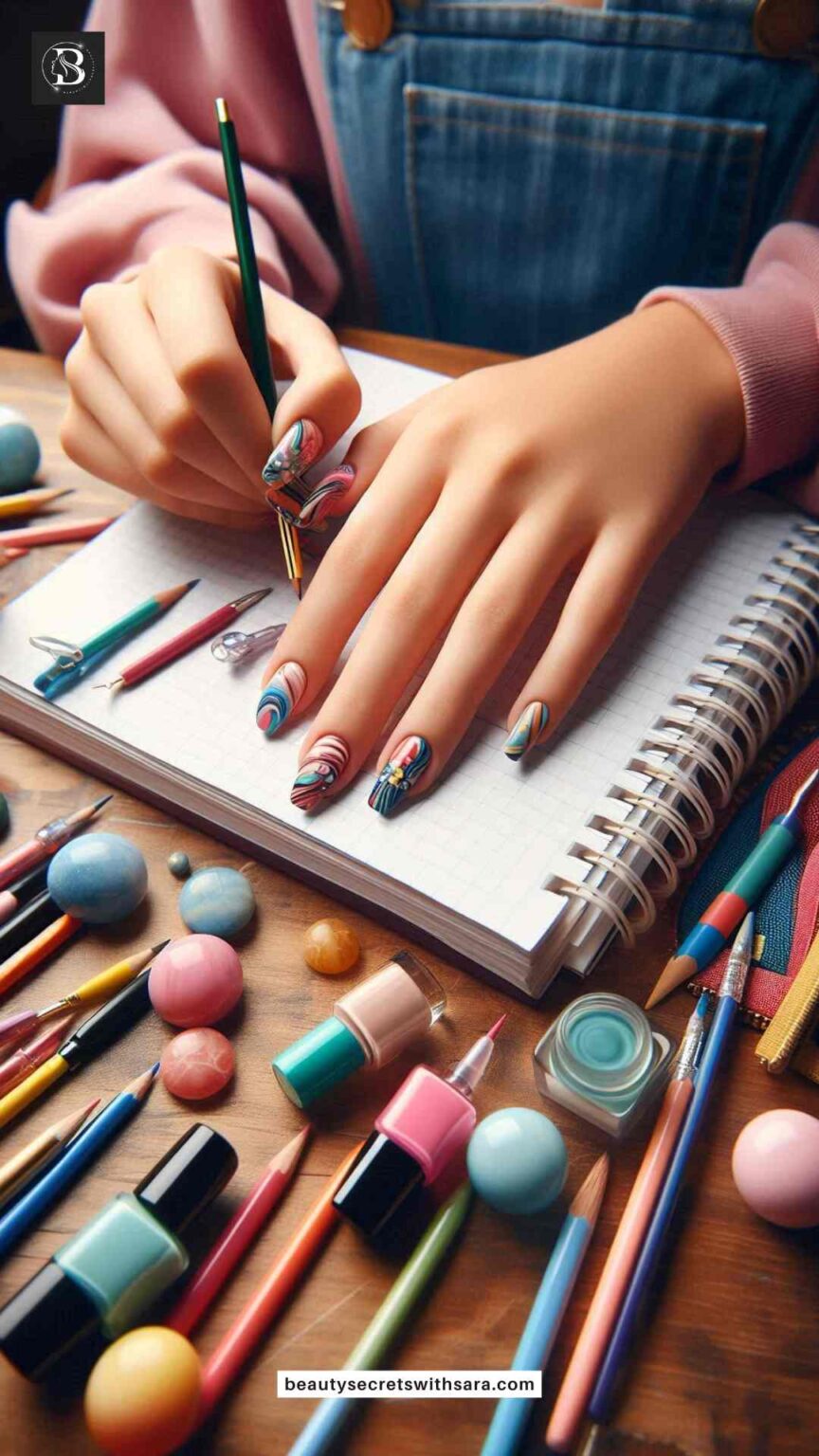 Cute And Easy Back to School Nails Designs!